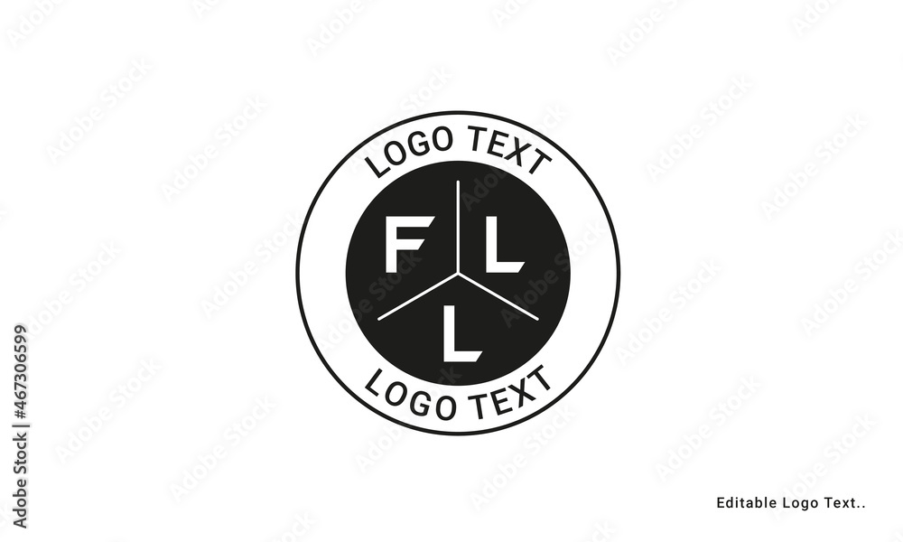 Vintage Retro FLL Letters Logo Vector Stamp Stock Vector | Adobe Stock