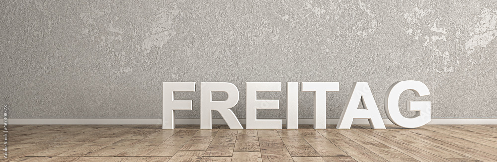 Freitag Schriftzug für Homepage Stock Illustration | Adobe Stock