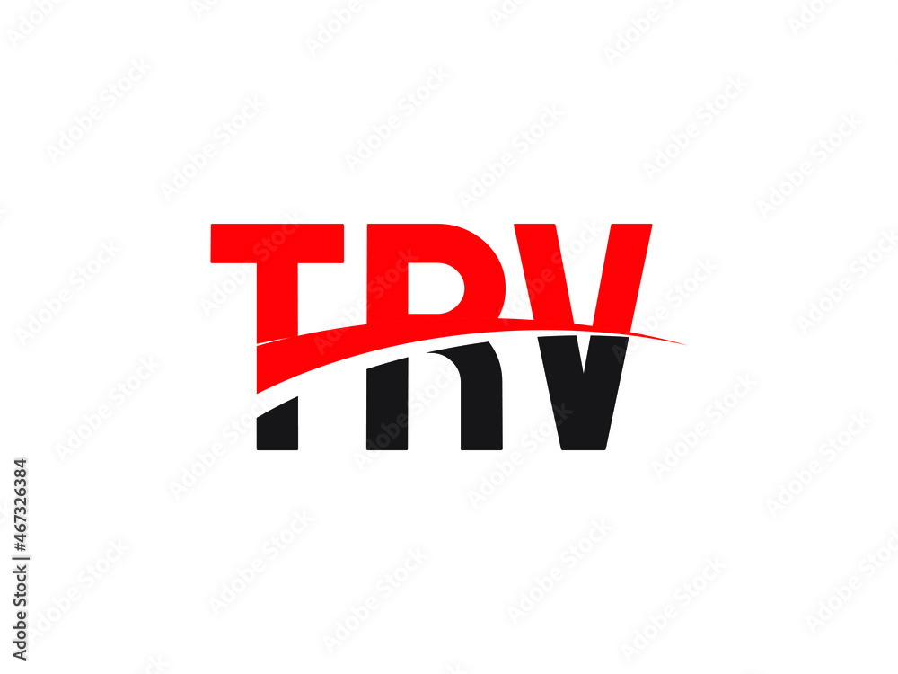 TRV Letter Initial Logo Design Vector Illustration Stock Vector | Adobe ...