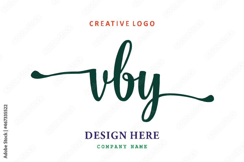 VBY lettering logo is simple, easy to understand and authoritative ...
