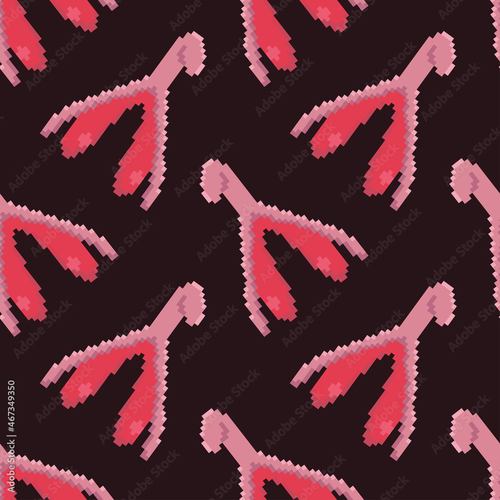 Poster Vector stock graphics seamless pattern of female reproductive ...