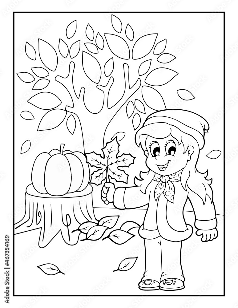 Thanksgiving Coloring Pages for Kids, Fall Coloring Pages for Kids ...