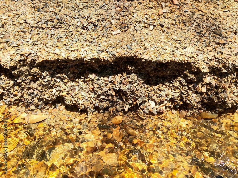 water troughs and sand along the trough or along the creek Stock Photo ...
