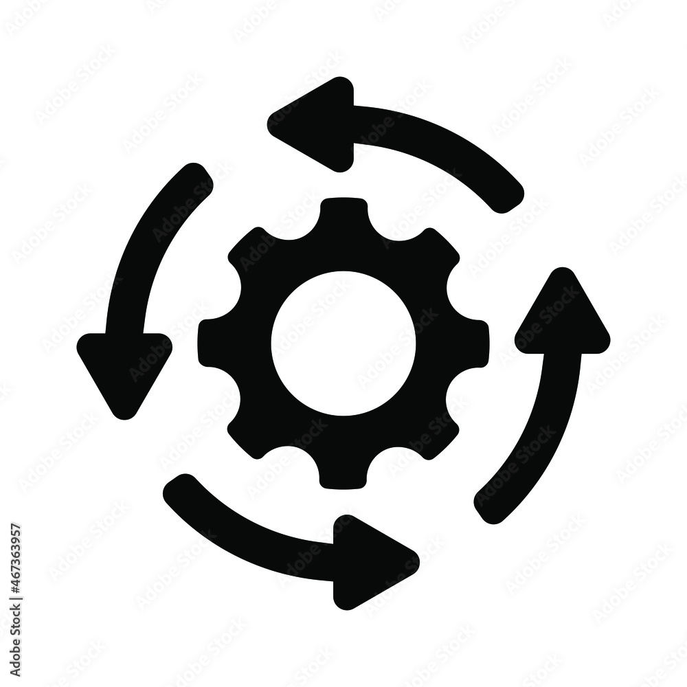 Operations icon vector. workflow illustration sign. work flow symbol ...