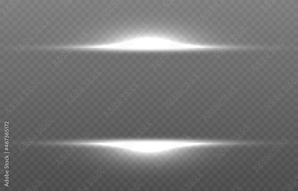 Vector glowing lines. Horizontal glowing lines png, magic glow, neon ...