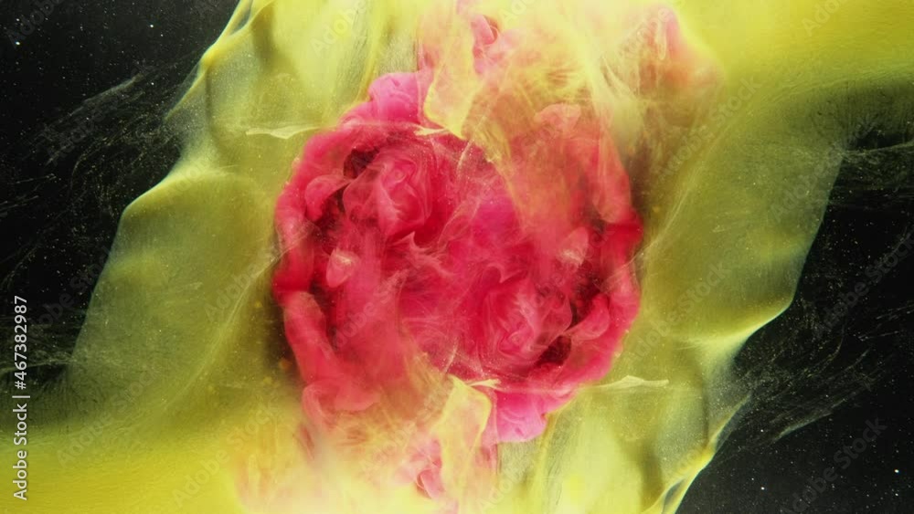 Color blast. Logo reveal. Ink water drop. Fluid splash animation ...