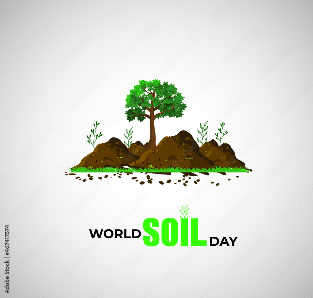 World Soil Day concept. Template for background, banner, card, poster ...