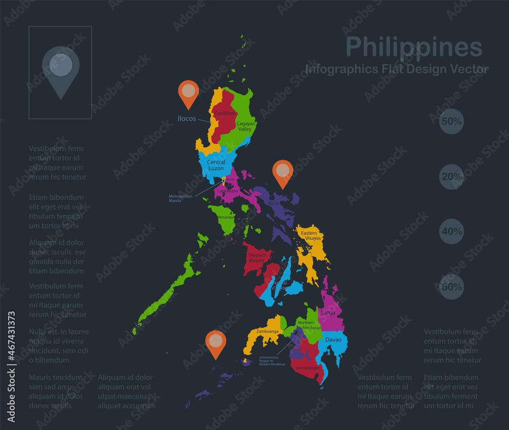 Philippines Map Design