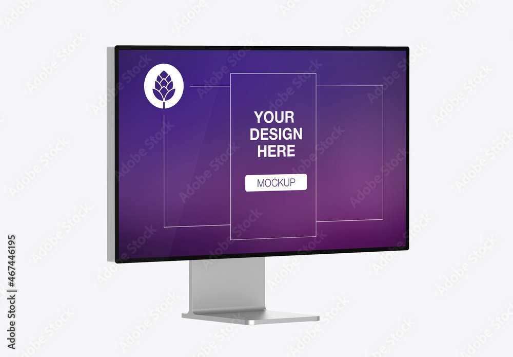 Computer Monitor Stock Template | Adobe Stock