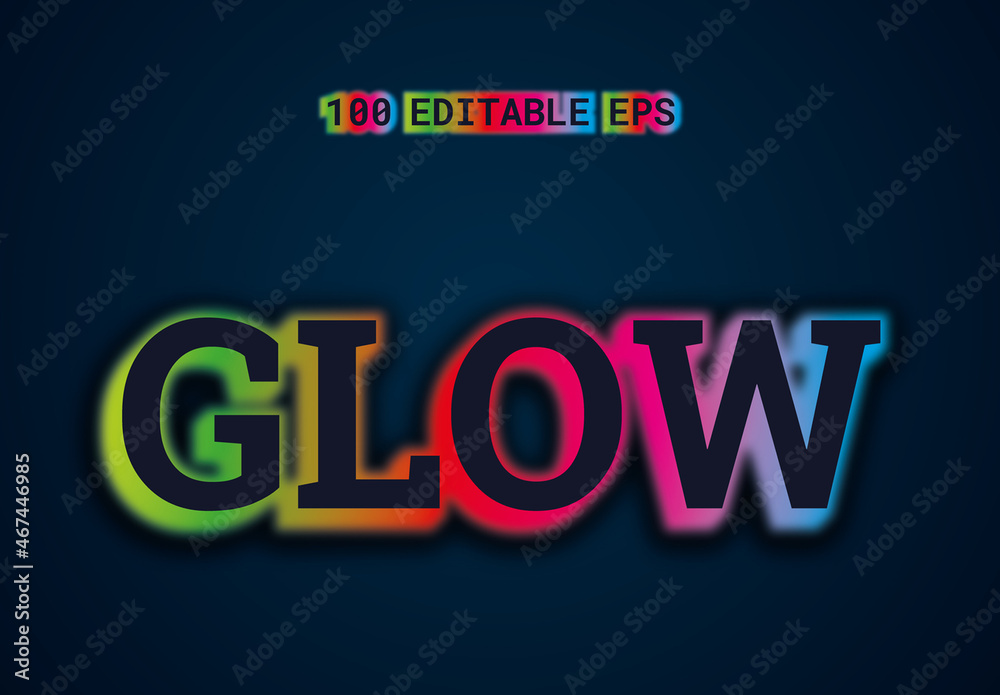 Color New Text Design New Text Effect 2022 Stock Template | Adobe Stock