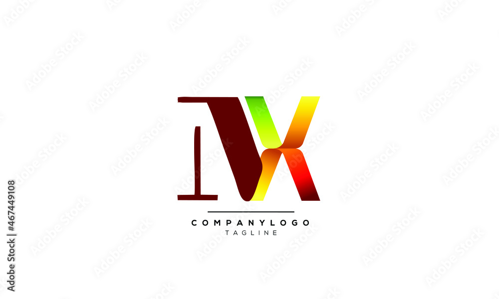 Alphabet letters Initials Monogram logo NX, NX INITIAL, NX letter Stock ...