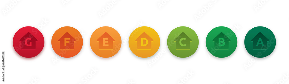 Vetor de EPC Ratings - Energy efficiency ratings vector illustration ...