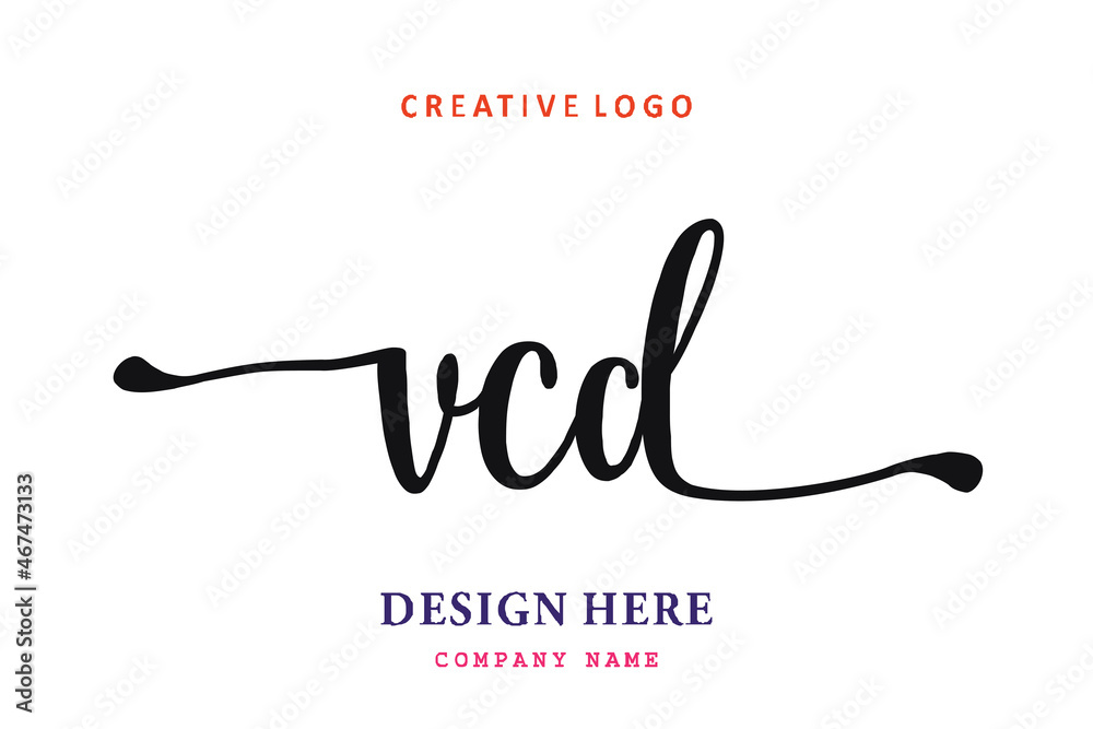VCD lettering logo is simple, easy to understand and authoritative ...