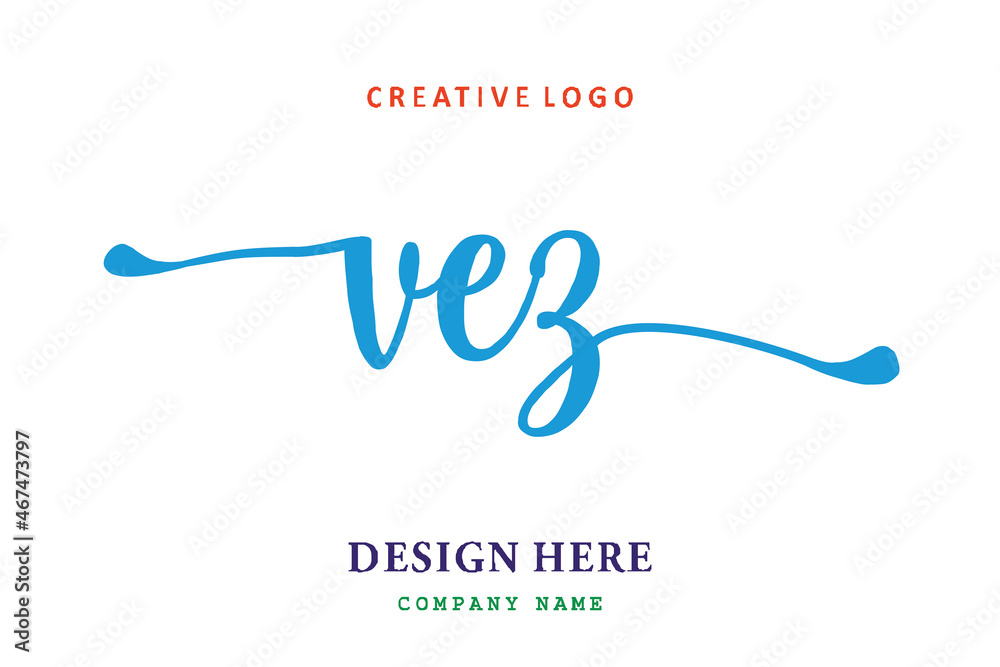VEZ lettering logo is simple, easy to understand and authoritative ...