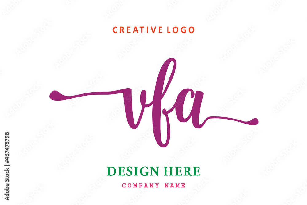 VFA lettering logo is simple, easy to understand and authoritative ...