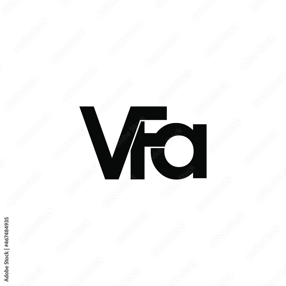 vfa initial letter monogram logo design Stock Vector | Adobe Stock