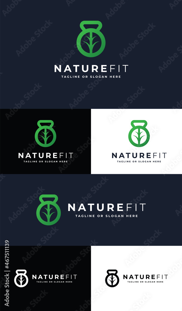 NatureFit Logo Stock Vector | Adobe Stock