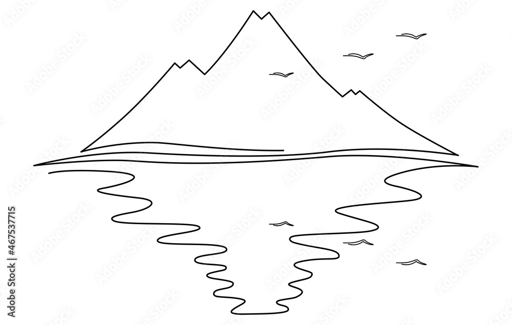 Water Reflection Drawing