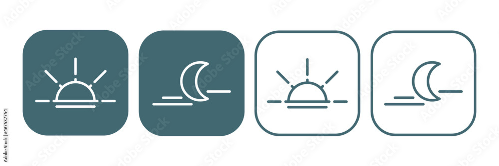 Day mode and night mode switch icon. DAY Night button. Light dark mode ...