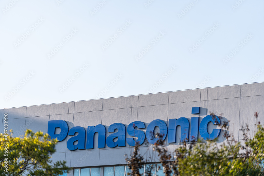 panasonic LOGO with building on September,30,2021 in hangzhou china ...