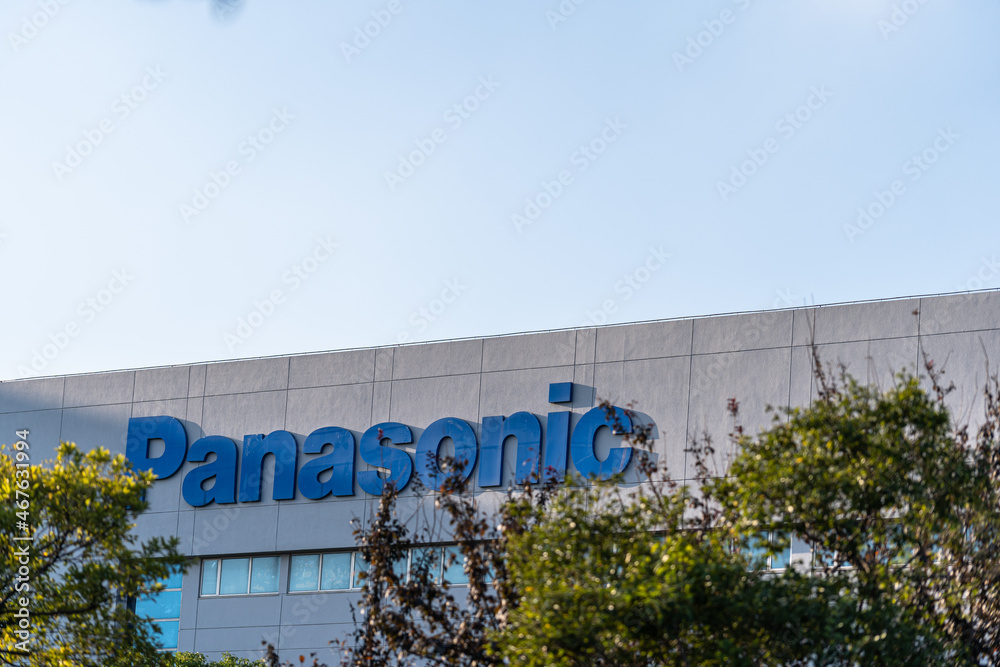 panasonic LOGO with building on September,30,2021 in hangzhou china ...