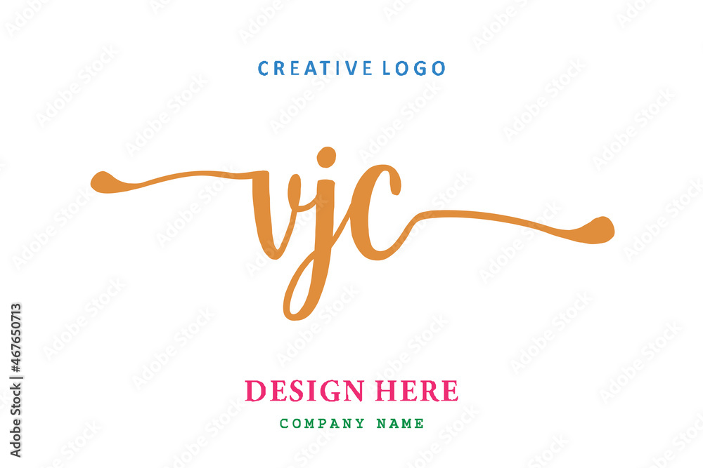 VJC lettering logo is simple, easy to understand and authoritative ...