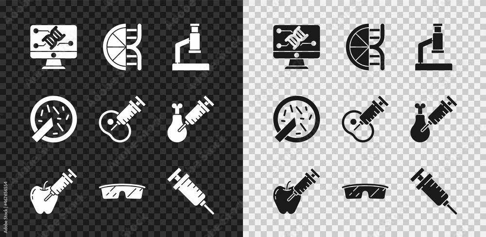 Set Genetic engineering modification, Genetically modified orange ...