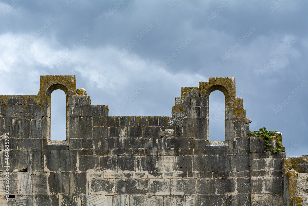 The ruins of a medieval gothic Abbey of the Most Holy Trinity remained ...