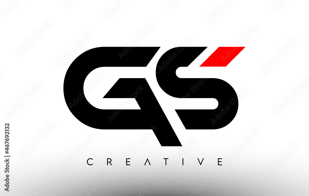 GS Creative Modern Letter Logo Design. GS Icon Letters Logo Vector ...