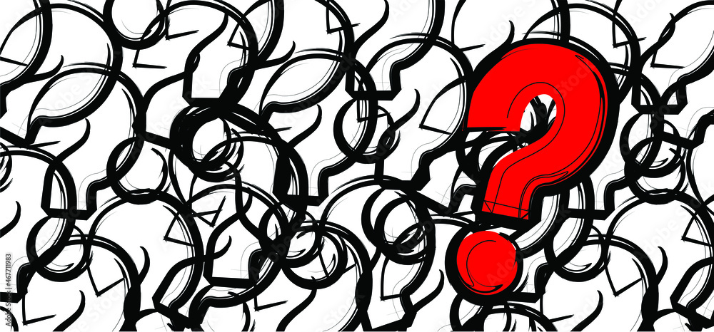 Question mark pattern. FAQ pictogram sign. FAQs frequently asked ...