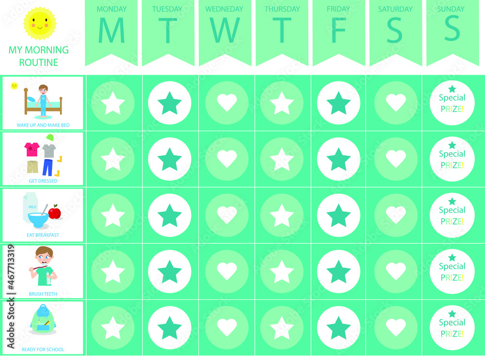 Get Ready For School Chart