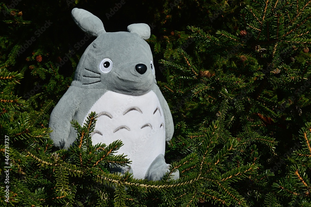 Plush Totoro toy character of mouse like good spirit of forest from ...