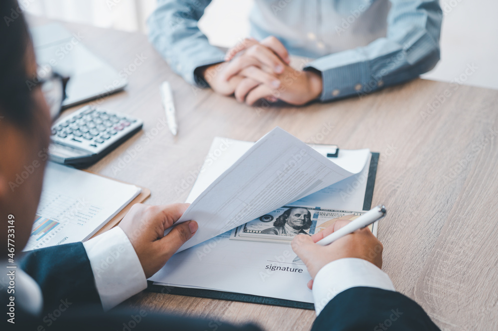 businessman was negotiating a bribery arrangement in which the dollar ...