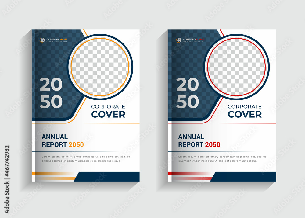 2050 annual report book cover design, professional company profile ...