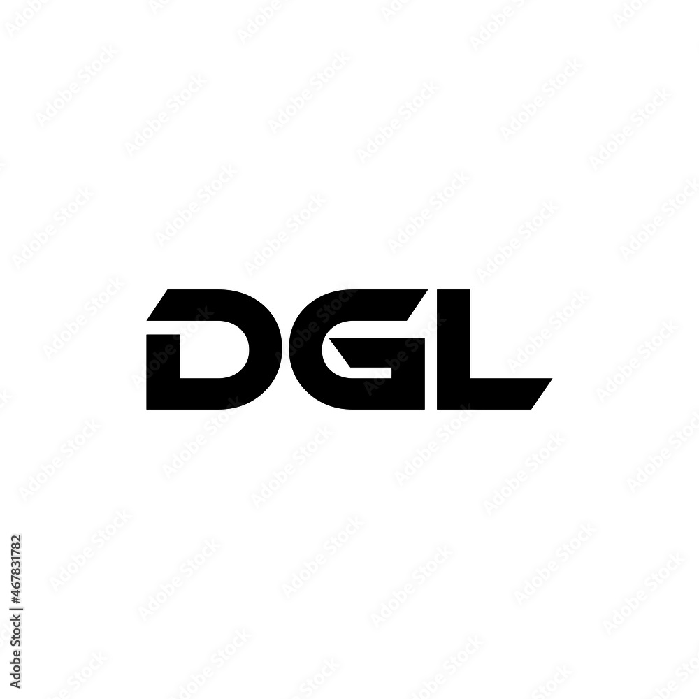 DGL letter logo design with white background in illustrator, vector ...