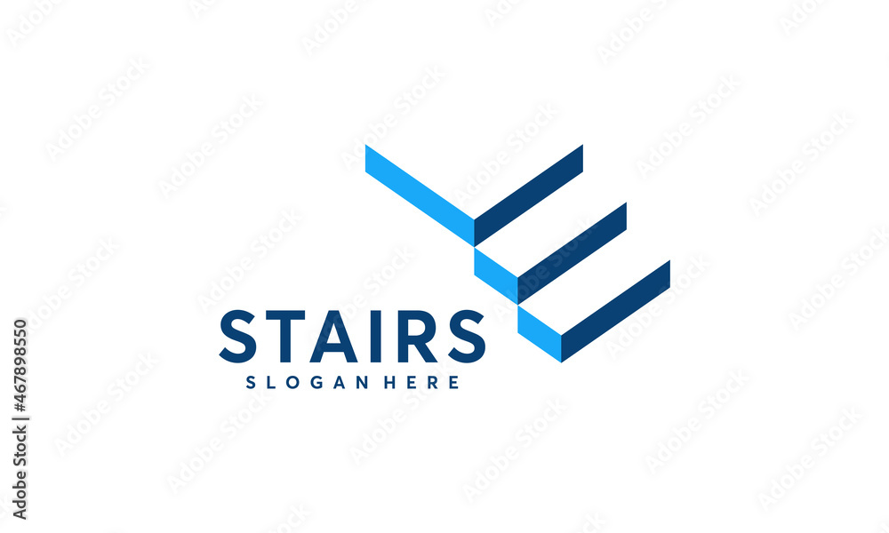 Simple Stairs logo vector modern graphic, Stairway logo symbol icon ...