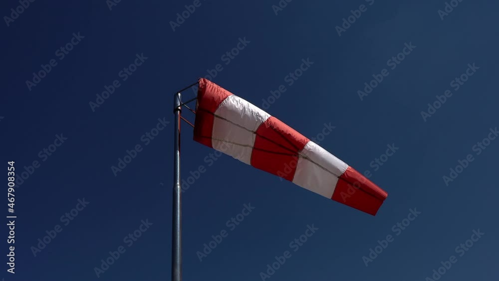 windsock Wind direction and intensity sign on helicopters and airfields ...