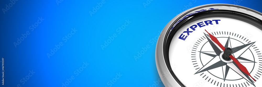 3d rendered compass concept: Illustrated compass rose pointing on ...