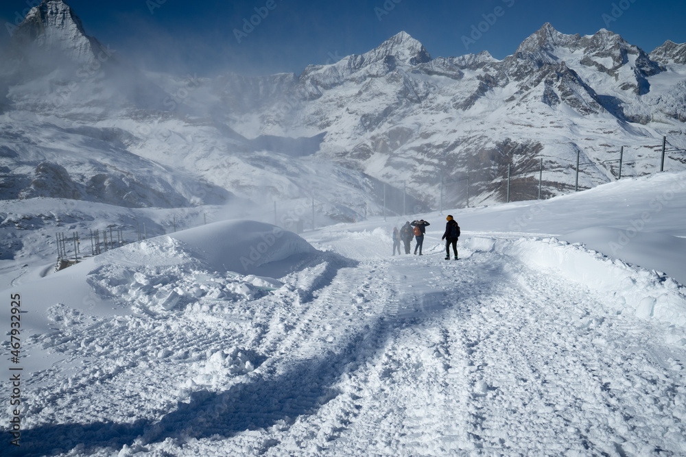 Matterhorn, Zermatt, Skiing, Winter Hiking, magical Landscape of ...