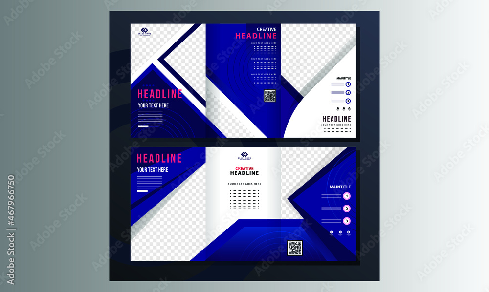 Vetor de Abstract a4 brochure cover design. Info banner frame in techno ...
