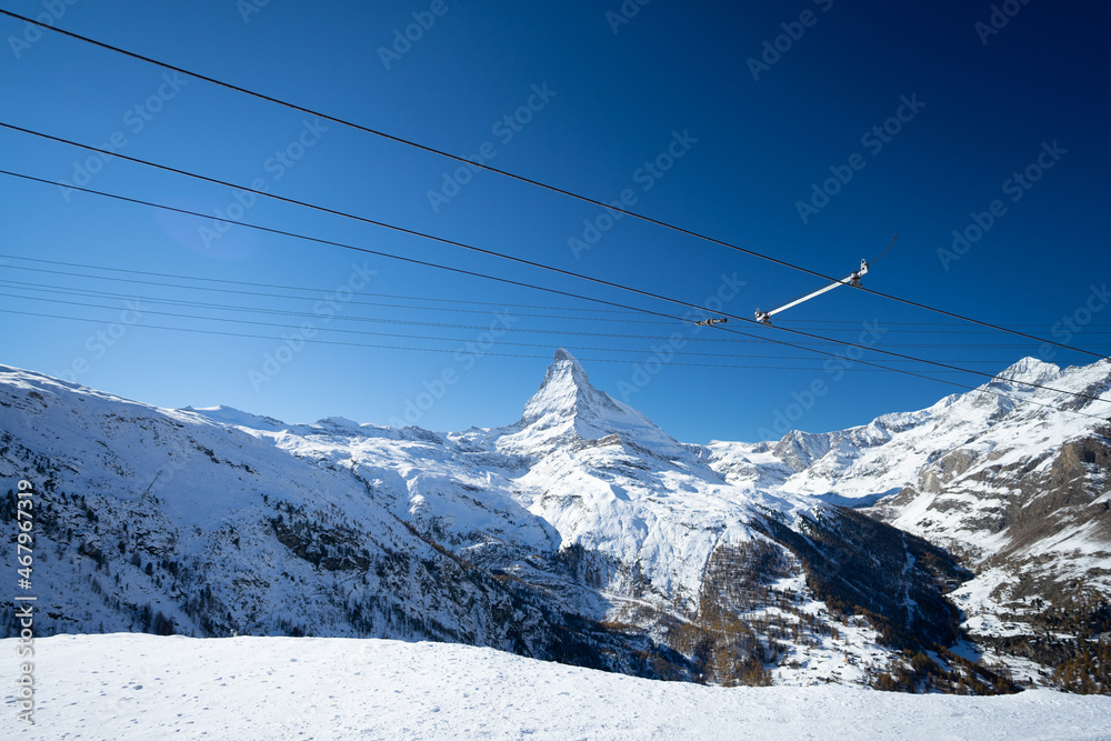 Matterhorn, Zermatt, Skiing, Winter Hiking, magical Landscampe of ...