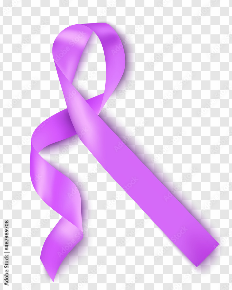 The vector of the cancer survivors awareness ribbon, isolated on a ...