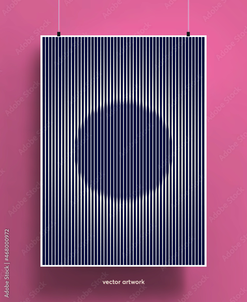 Beautiful poster template with abstract geometric shapes background ...
