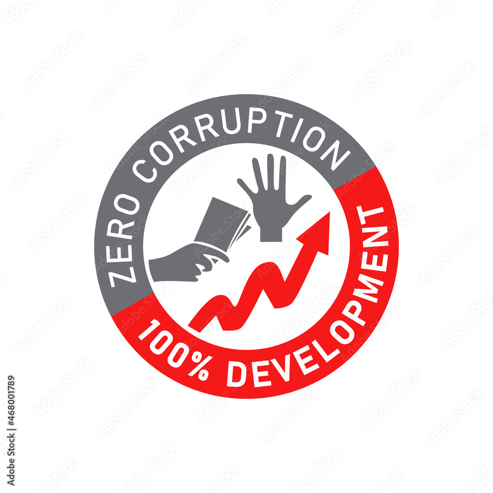 Anti corruption banner design concept Stock Vector | Adobe Stock