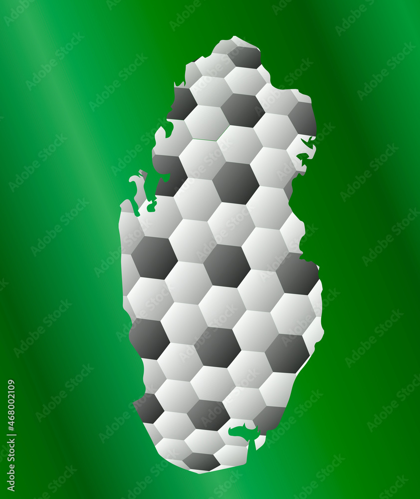 Illustrated background for soccer football themes in Qatar Stock ...