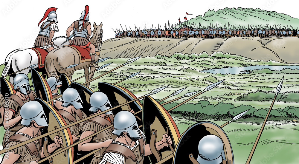 History - Messapians and Peucetians with an army of twenty thousand men ...