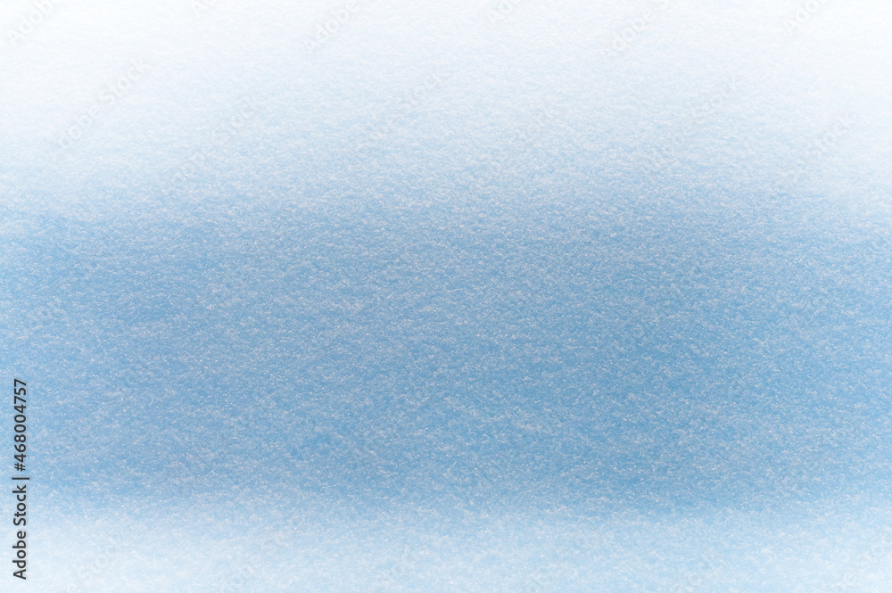 Magic winter snow. Snow texture top view of the snow. Gradient frame ...
