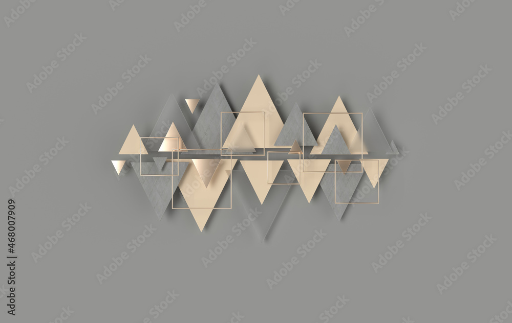 Rhombus, triangle abstract background. Modern panel with trigons ...