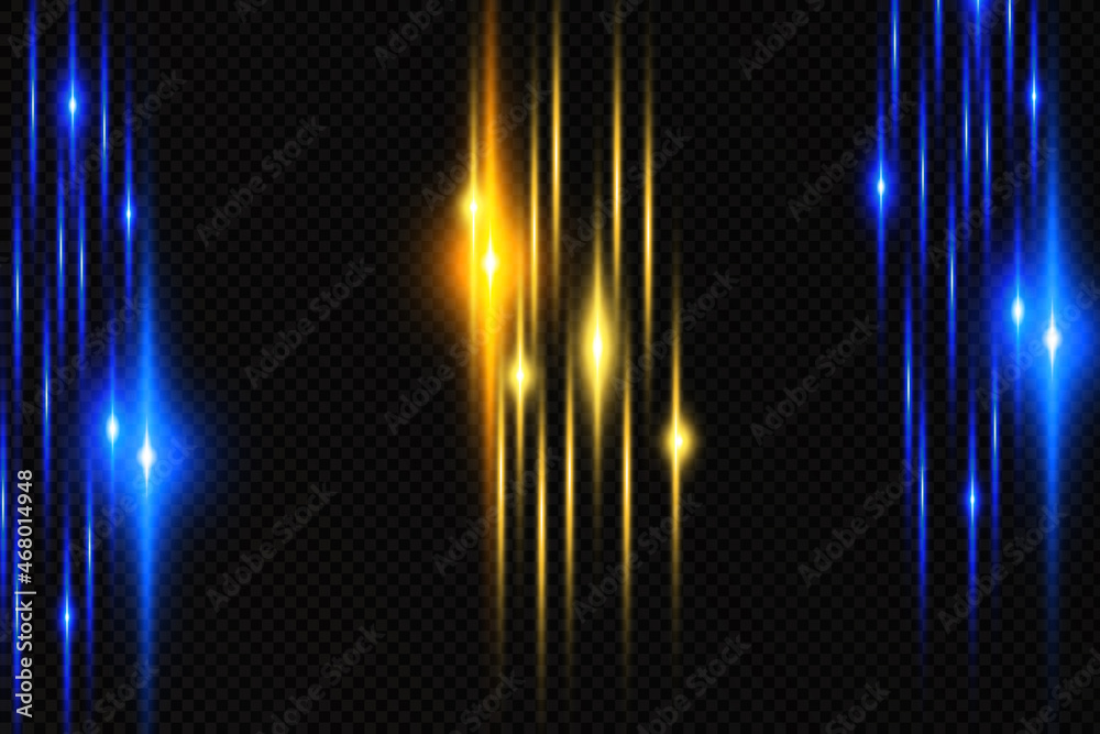 Abstract lines with glow light effect. Glow special light effect ...