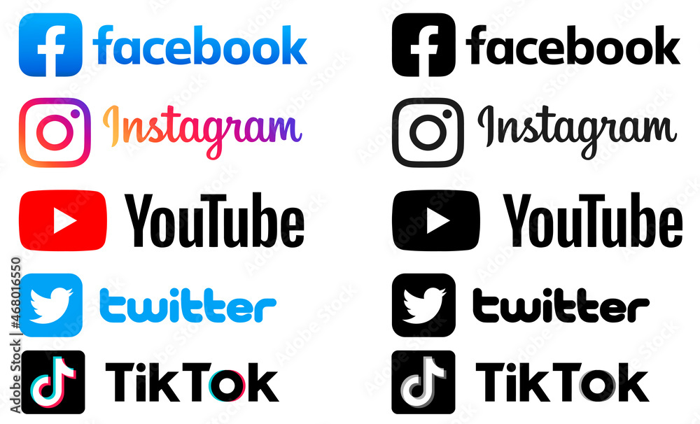 facebook logo. facebook illustration. facebook background. twitter ...